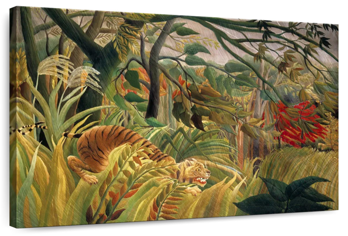 Elephant Stock Tiger In A Tropical Storm 1891 | Wayfair