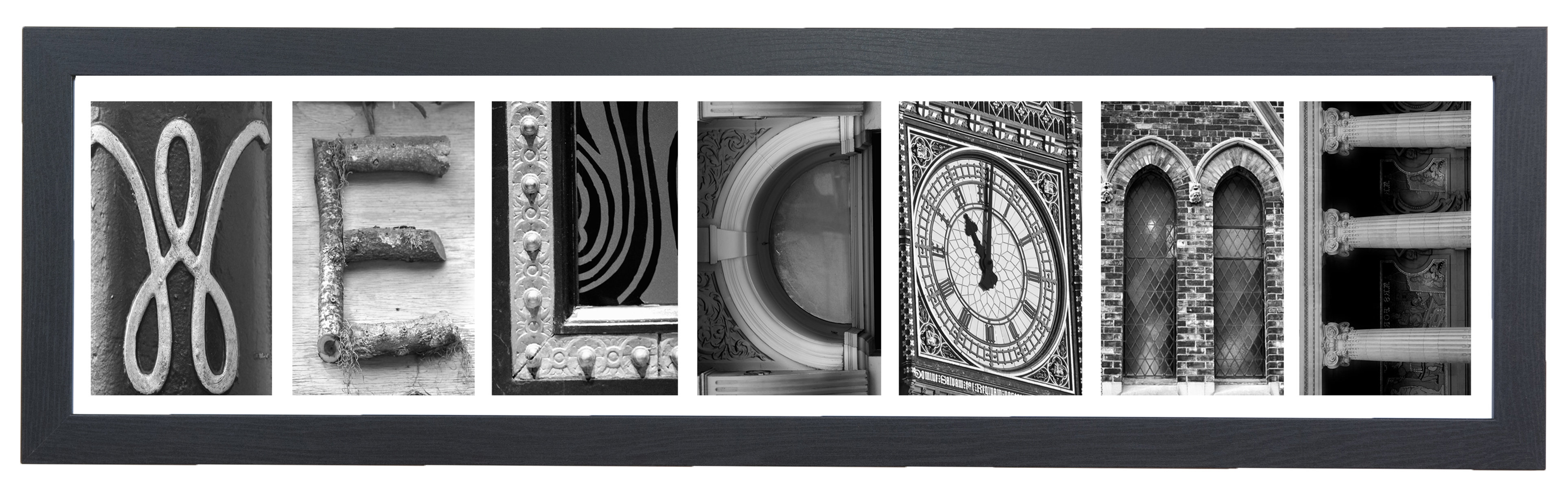 Imagine Letters Inc. Welcome - Picture Frame Panoramic Textual Art ...