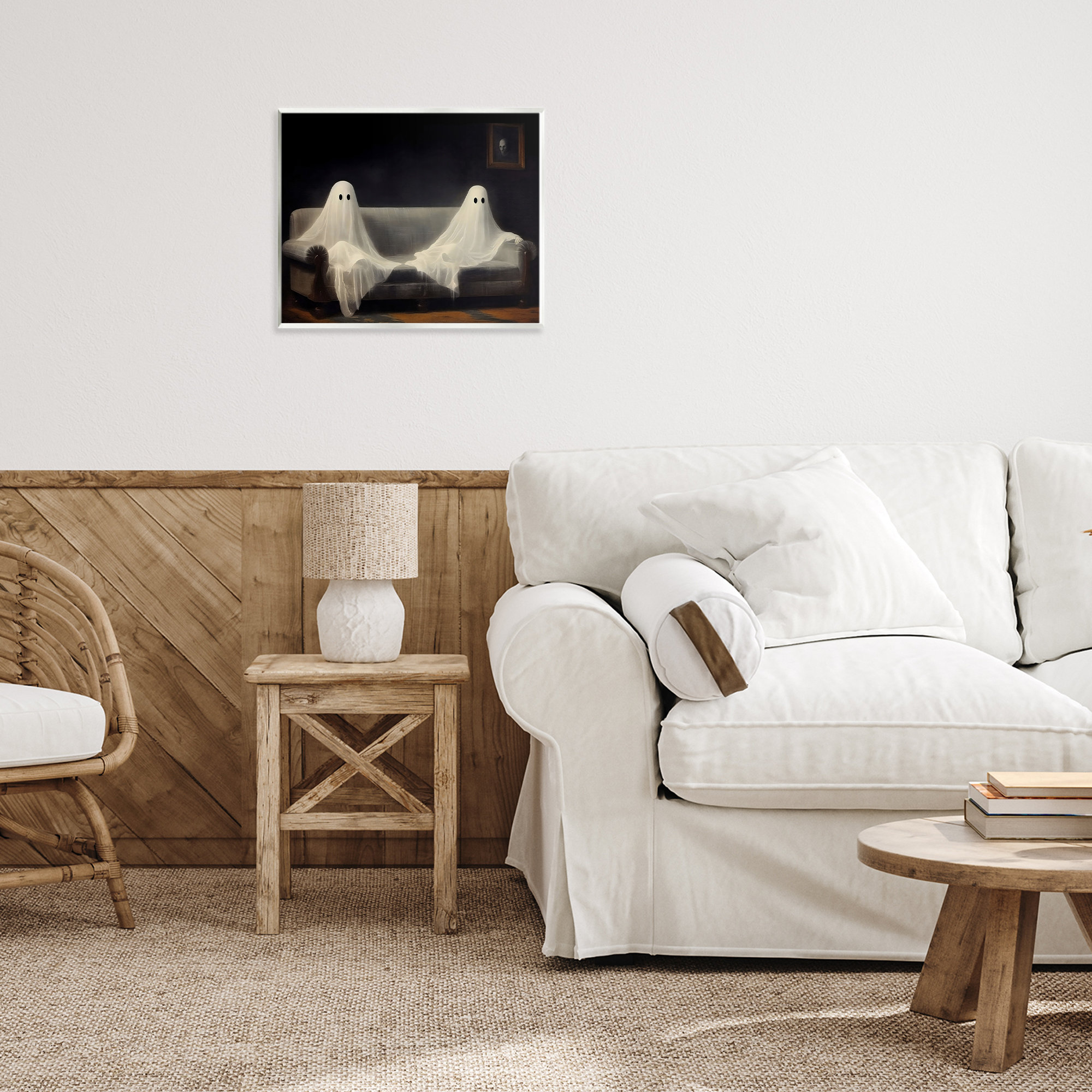 Fleur De Lis Living Spooky Couch Ghost Duo Wall Plaque, design by LSR ...
