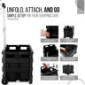 Rebrilliant Bautz Foldable Shopping Trolley 25Kg Boot Cart with Wheels ...