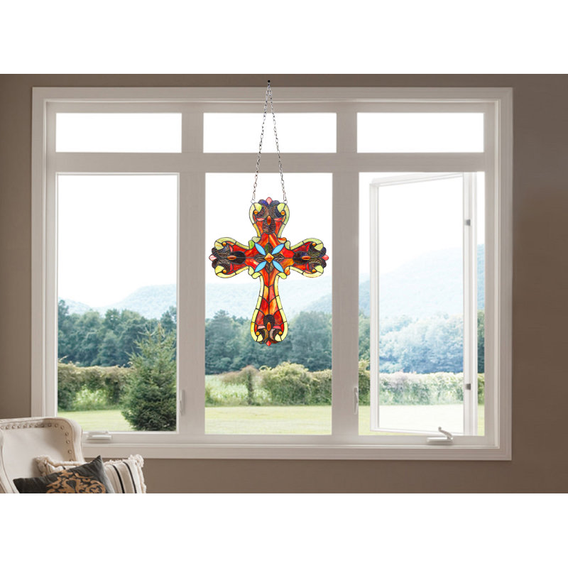 Fleur De Lis Living Victorian Window Panel | Wayfair