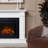 August Grove® Electric Fireplace With Mantel, Realistic Log And Flame ...