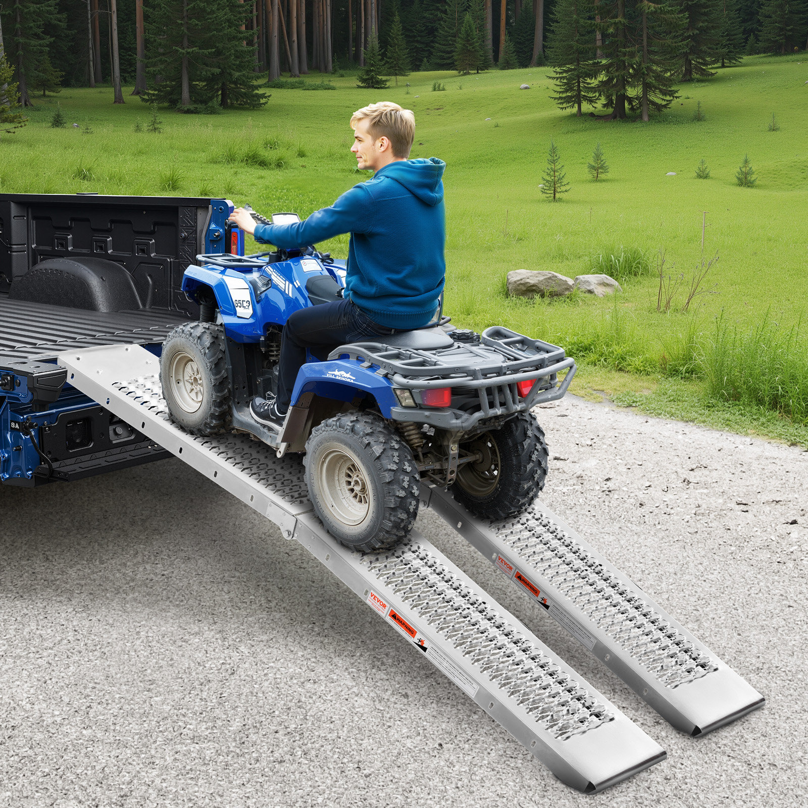 Stellweilan Tessberg 1000 lbs Steel Ramps 2Pcs Heavy-duty Loading Ramps ...