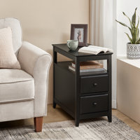 Drawer Equipped Small End & Side Tables You'll Love | Wayfair