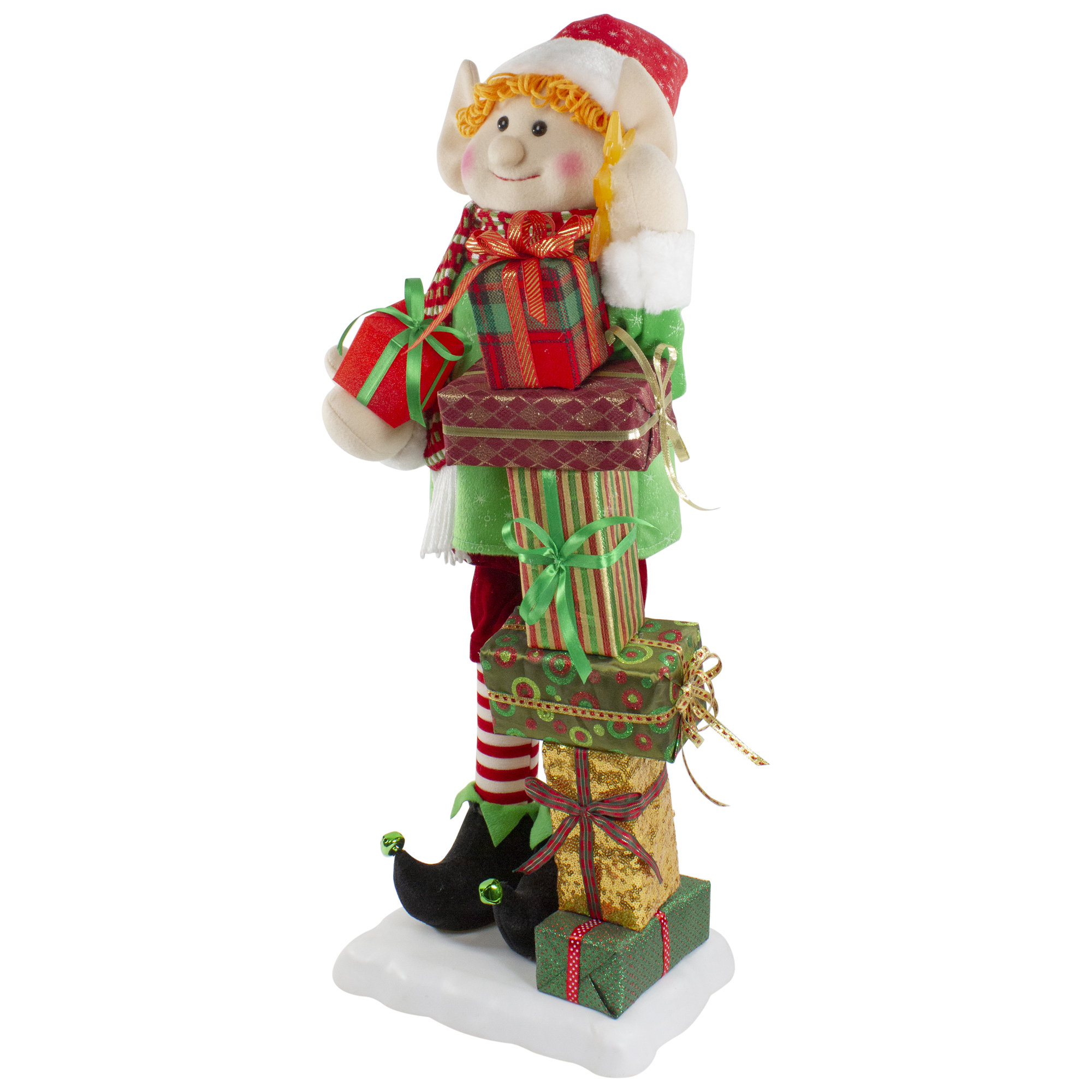 Northlight Seasonal 30-Inch Santa's Little Animated Elf with Lighted ...