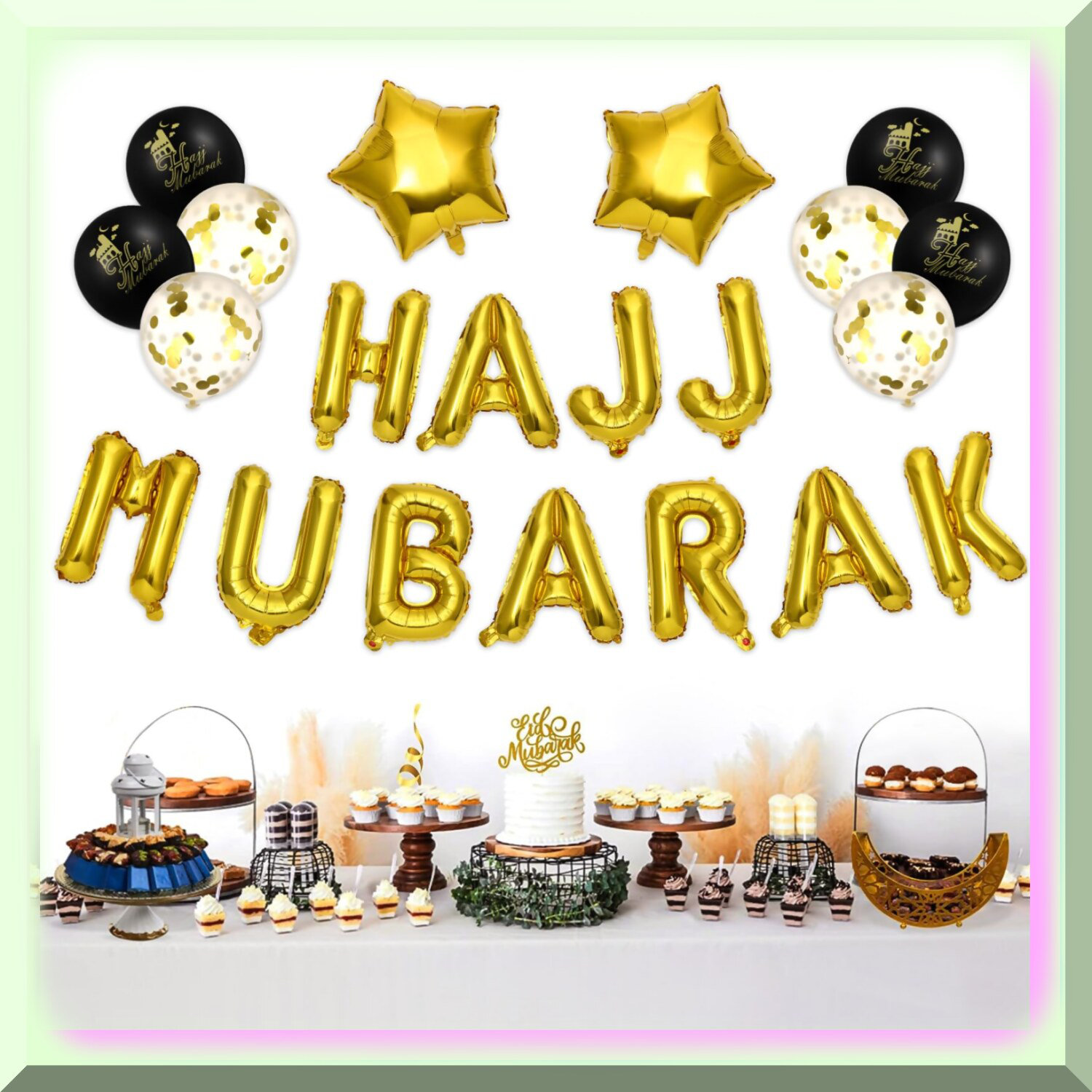 BRBCA FloralFlutter Baby Shower Swirls Set 21PCS | Wayfair