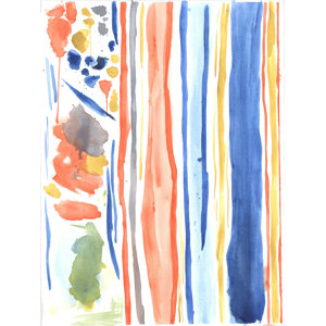 Orren Ellis Water Color Expressionism 2 - Wrapped Canvas Print | Wayfair