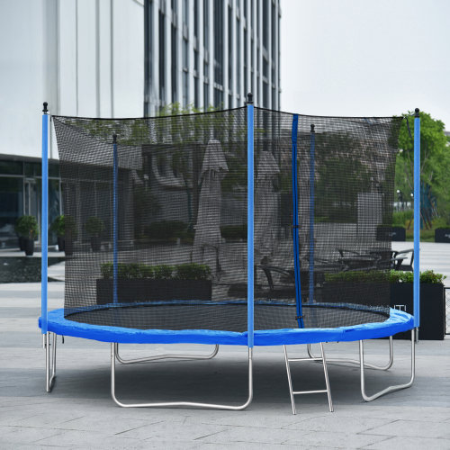howcoolmall Heavy Duty Outdoor Recreational Trampolines for Family with ...
