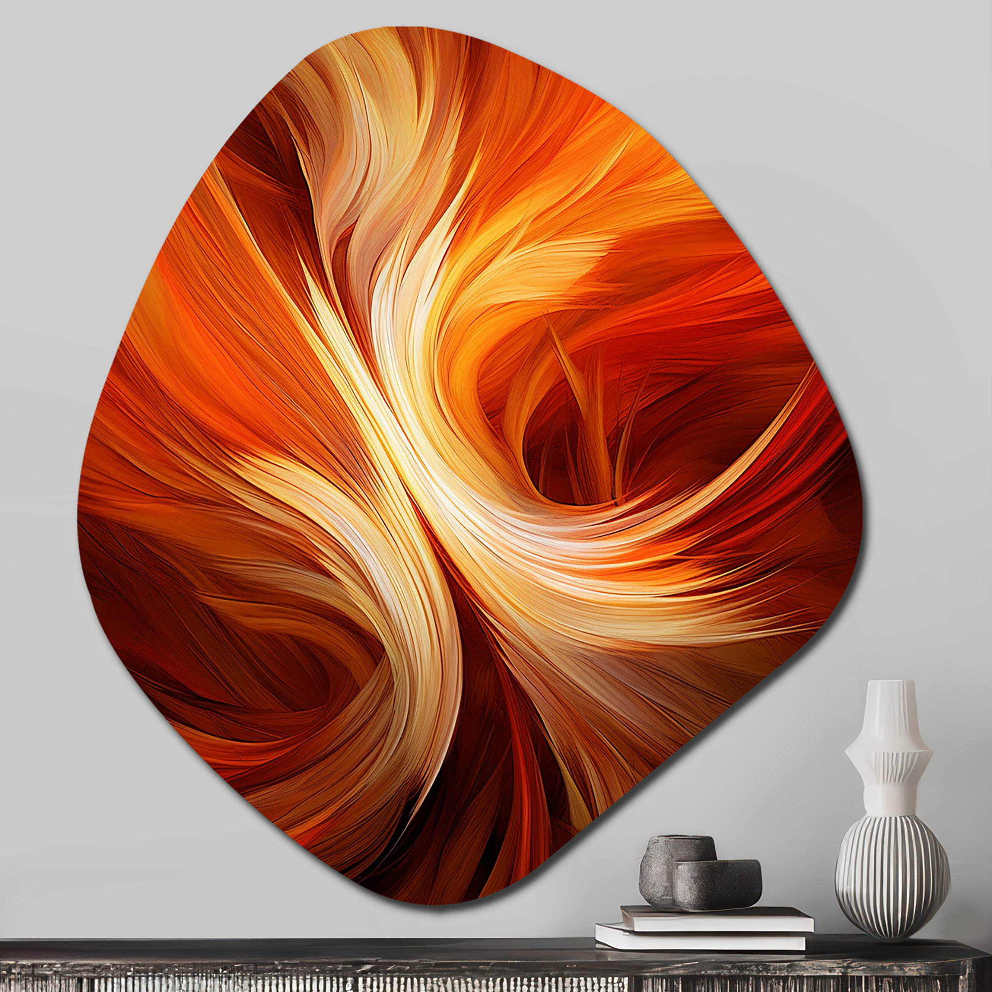 Design Art Orange Abstract Warm Fractal Design VI - Fractals ...