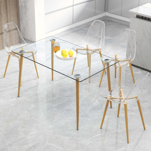 Wrought Studio Javohn 5 - Piece Glass Top Dining Set - Wayfair Canada