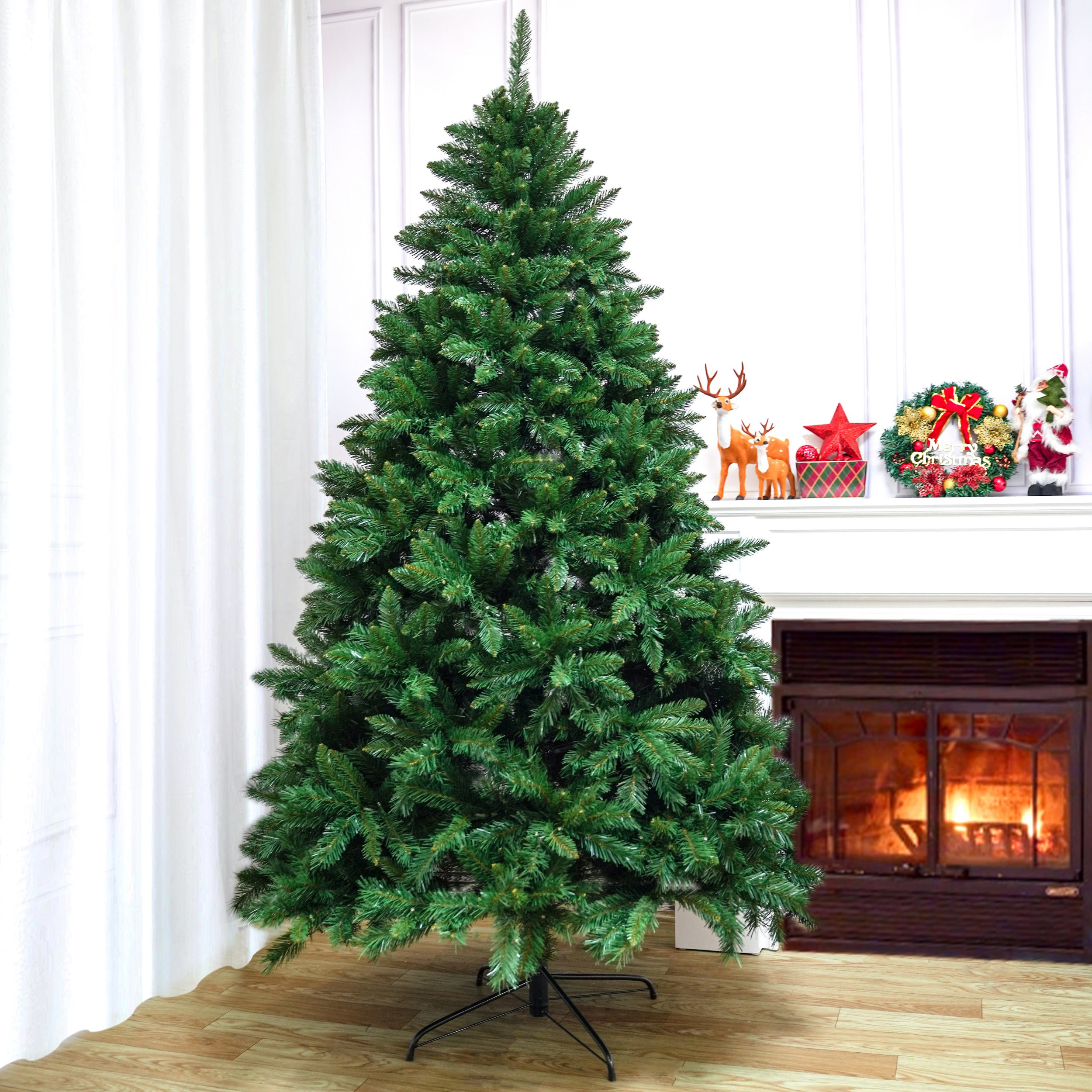 Charlton Home® Candice 5'/6'/7' Artificial Christmas Tree | Wayfair