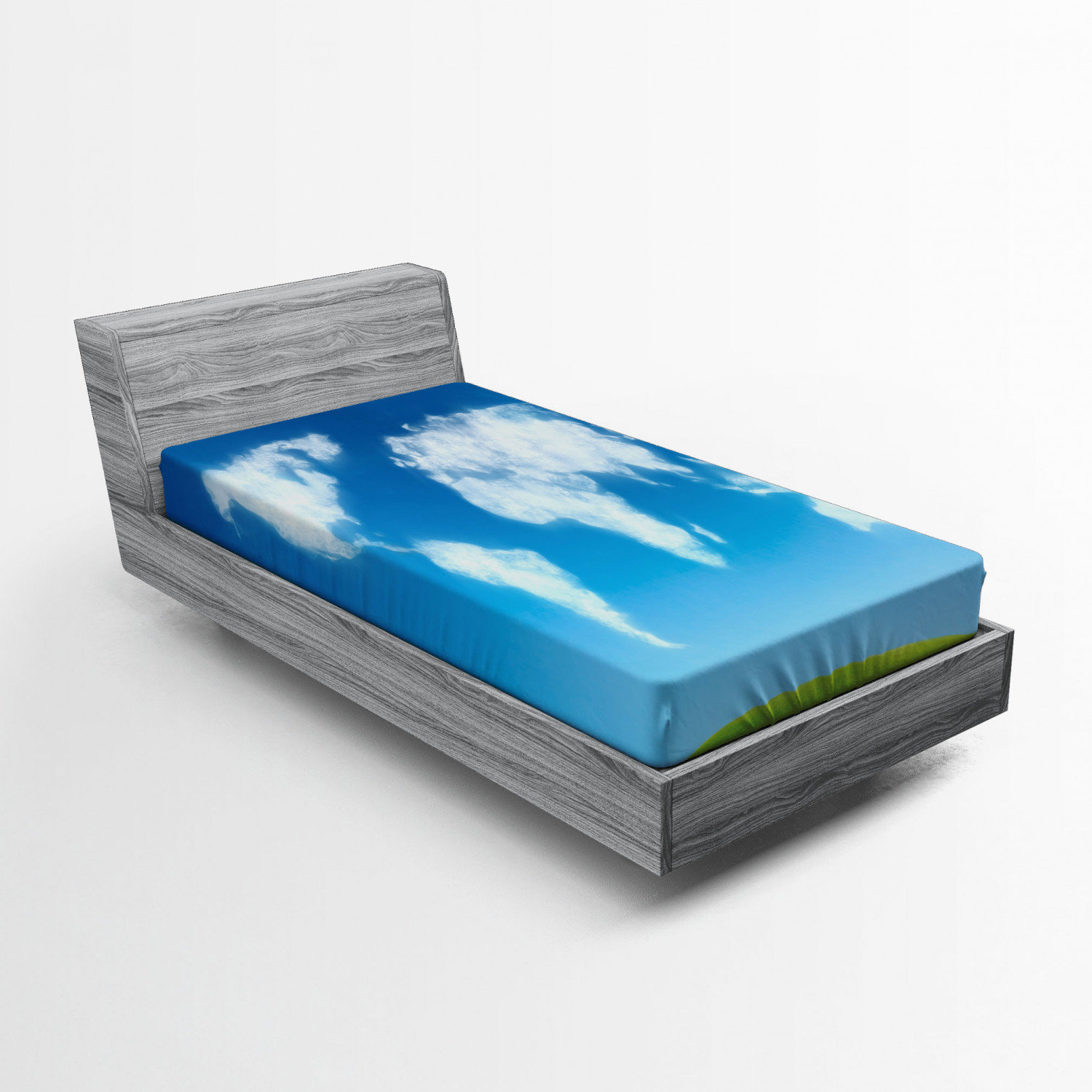 Ambesonne World Map Fitted Sheet | Wayfair