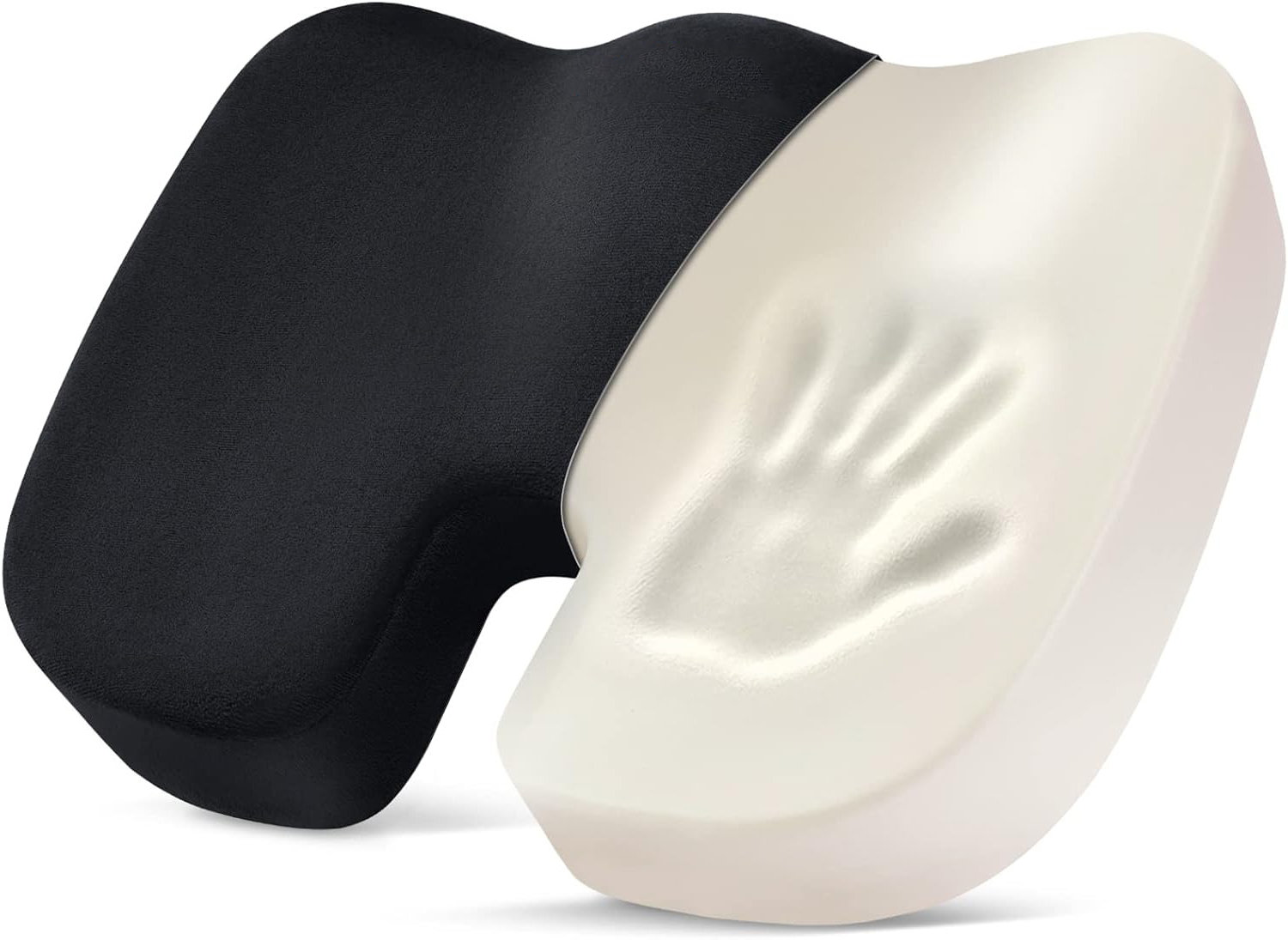 Symple Stuff Black Memory Foam Coccyx Cushion Pads for Tailbone Pain ...