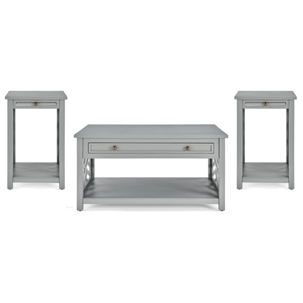 Rosalind Wheeler Lund 36" Wide 3 Piece Set With 1 Rectangular Coffee ...