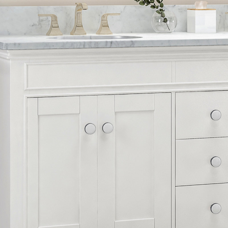 Home Decor CARARRA WHITE MARBLE VANITY TOP&CERAMIC SINK | Wayfair
