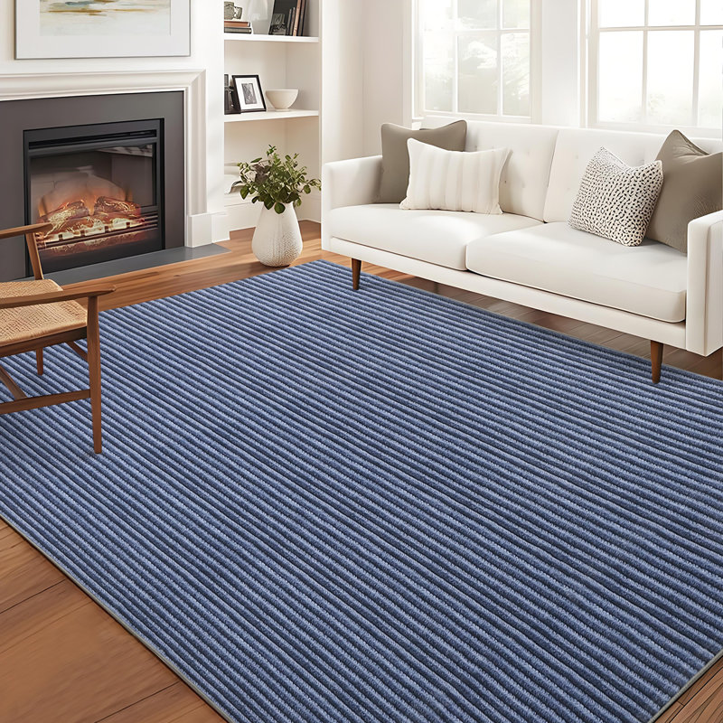 Breakwater Bay Machine Washable Rug with Rubber Backing for Living Room ...