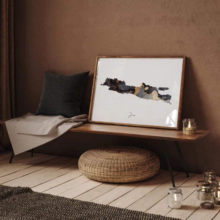 Fairmont Park Java Map Black Wall Art Decor | Wayfair.co.uk