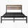 Latitude Run® Queen Size Metal Platform Bed Frame with Wooden Headboard ...