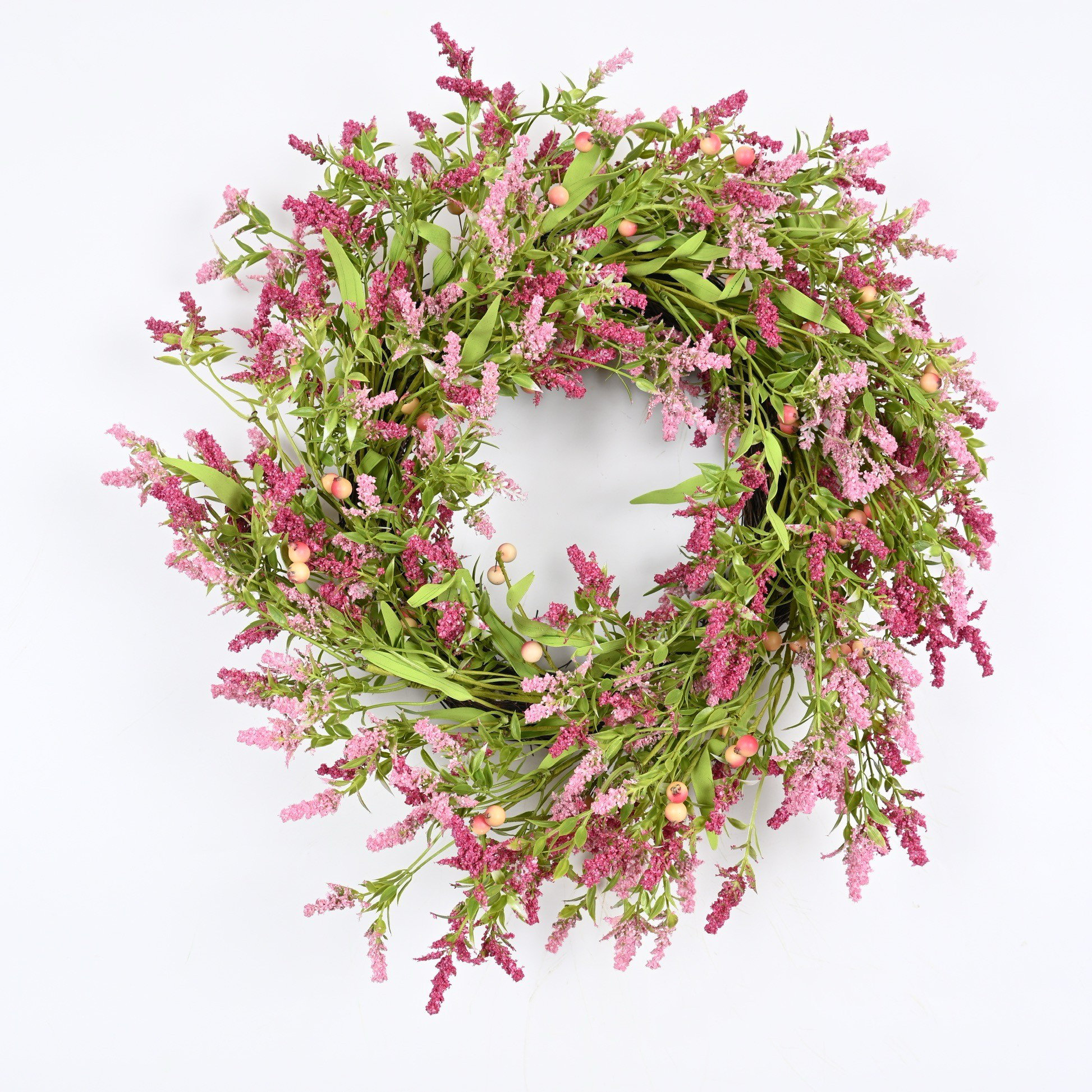 The Holiday Aisle® 20" Artificial Farmhouse Blossoms Cluster Berry ...