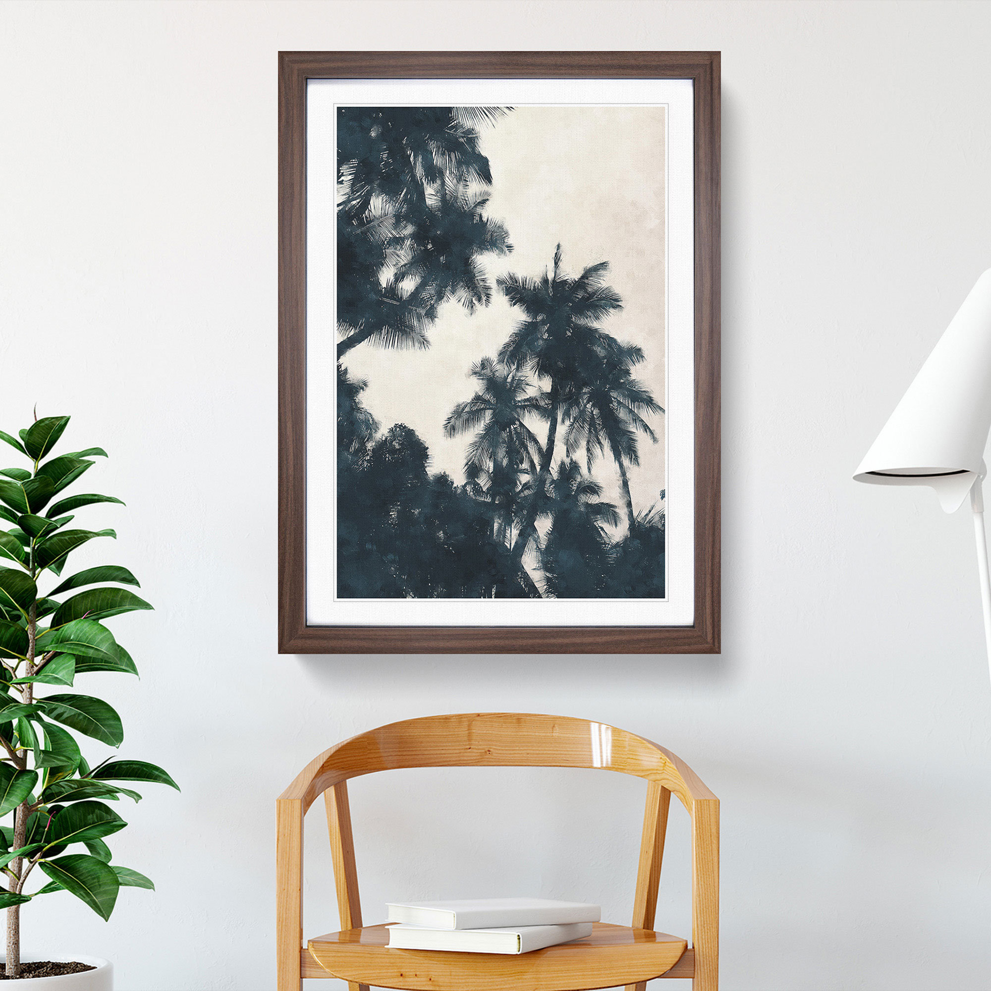 East Urban Home Palm Tree Fronds - Picture Frame Graphic Art | Wayfair ...