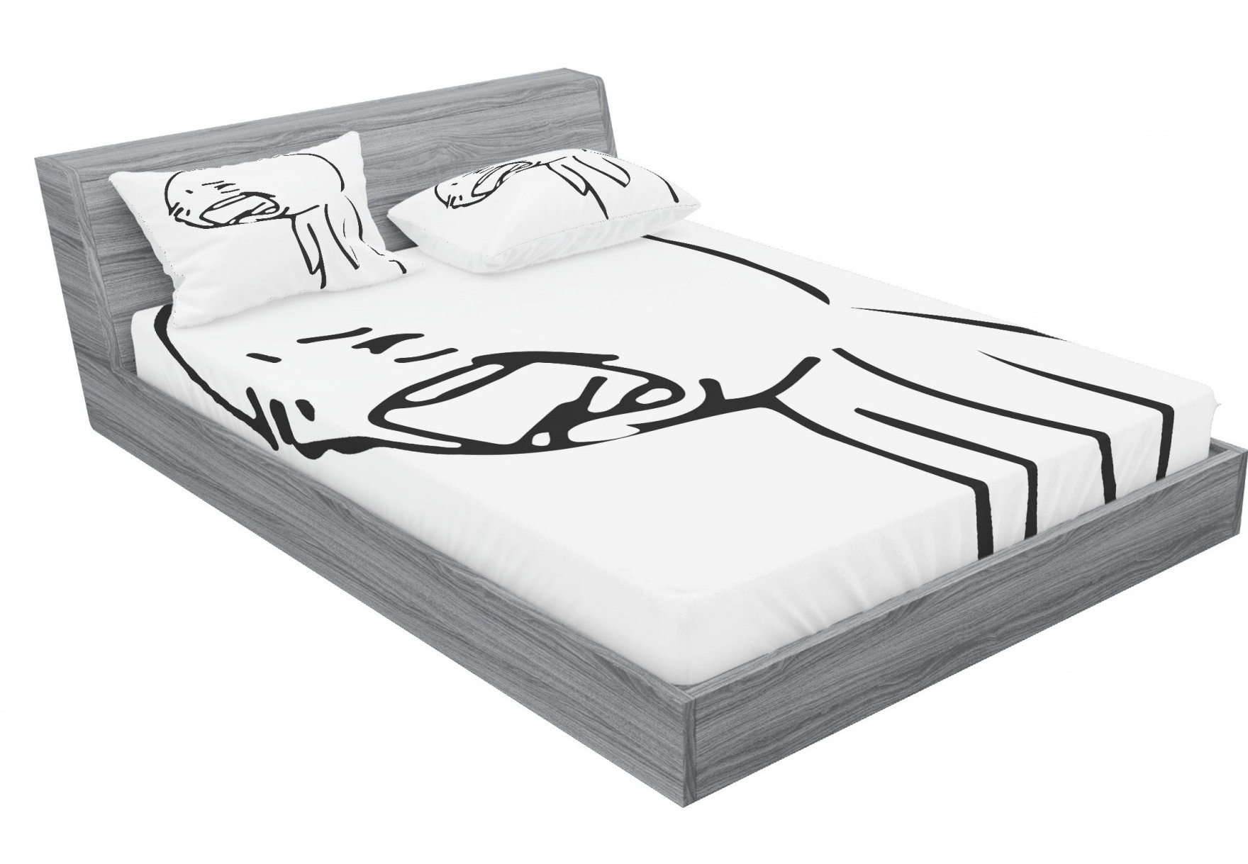 Ambesonne Humor Sad Guy Sheet Set | Wayfair