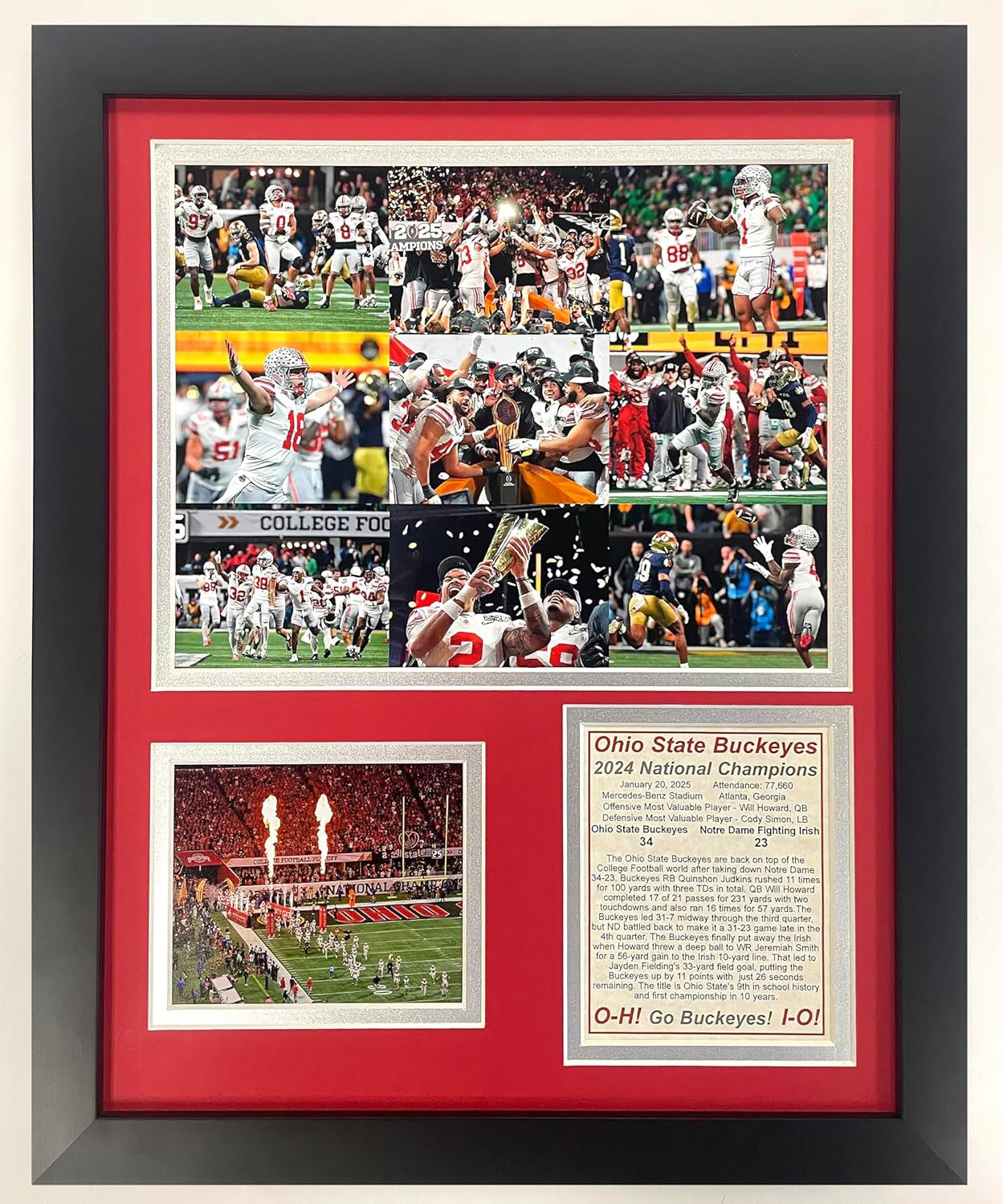 Trinx Ohio State Buckeyes | 2024 CFP National Champions | 12"x15 ...