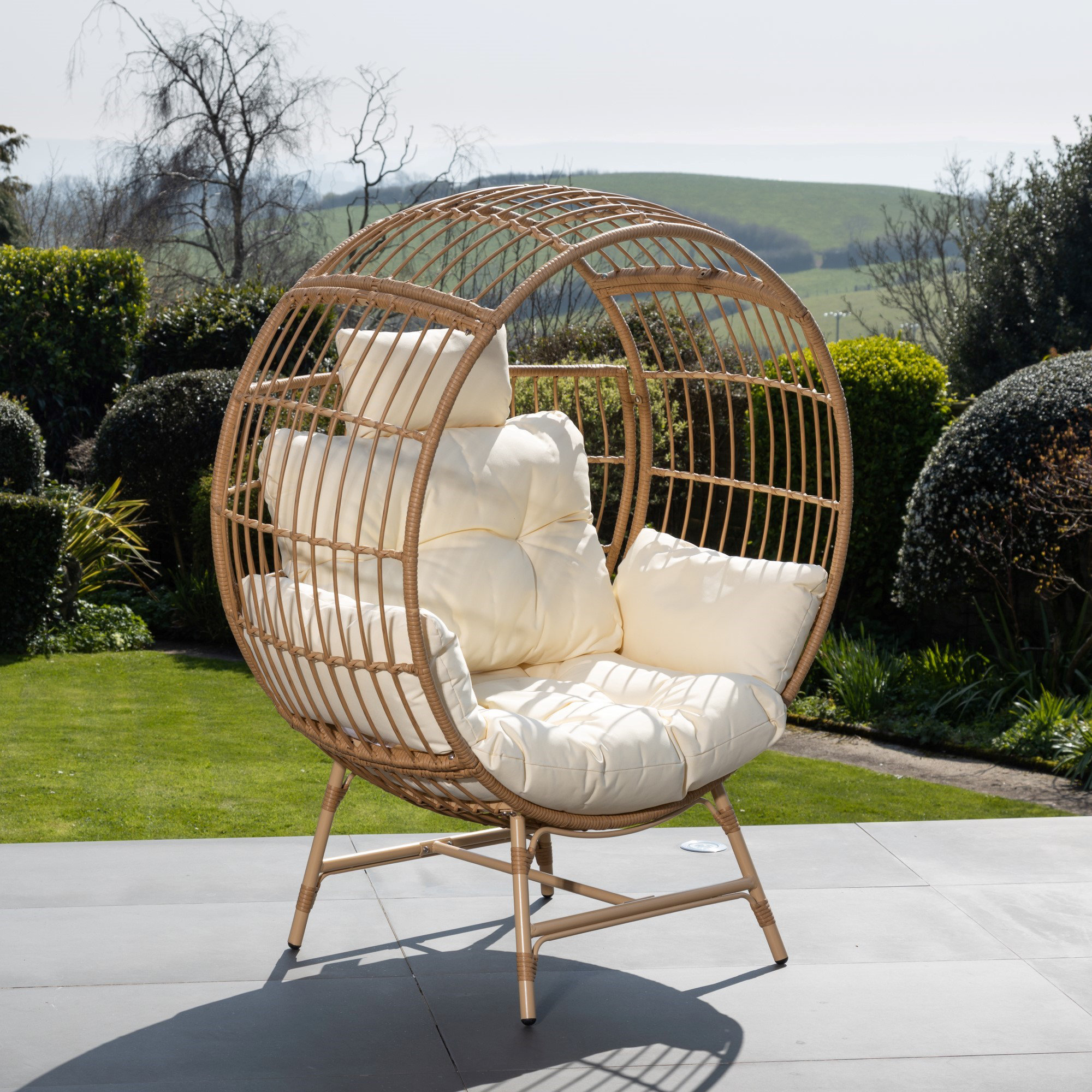 Bloomsbury Market Harmony Round Standing Egg Chair | Wayfair.co.uk