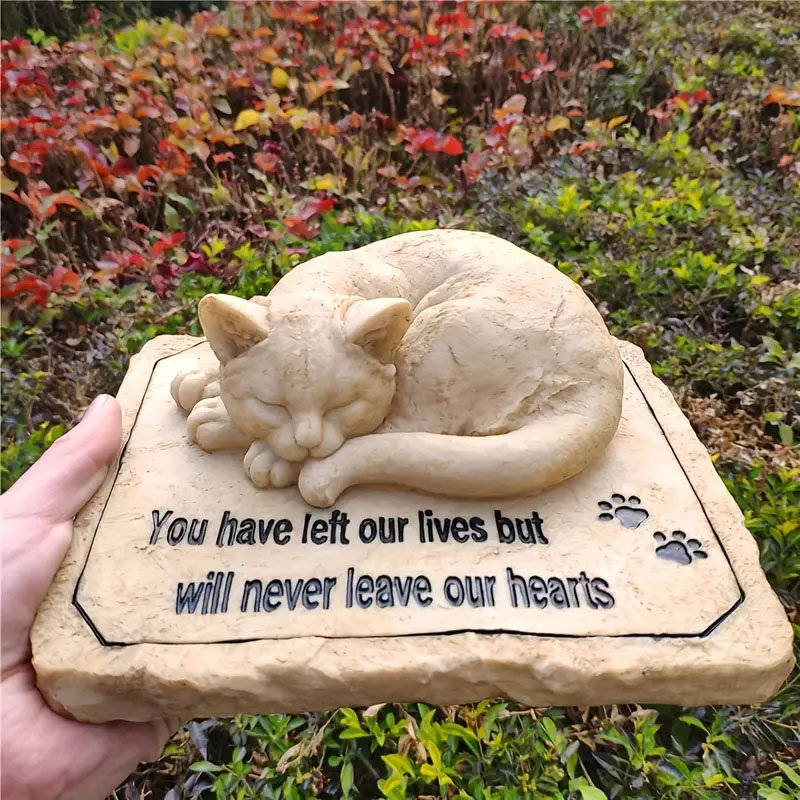 Trinx 3d Cat Commemorative Stone | Wayfair