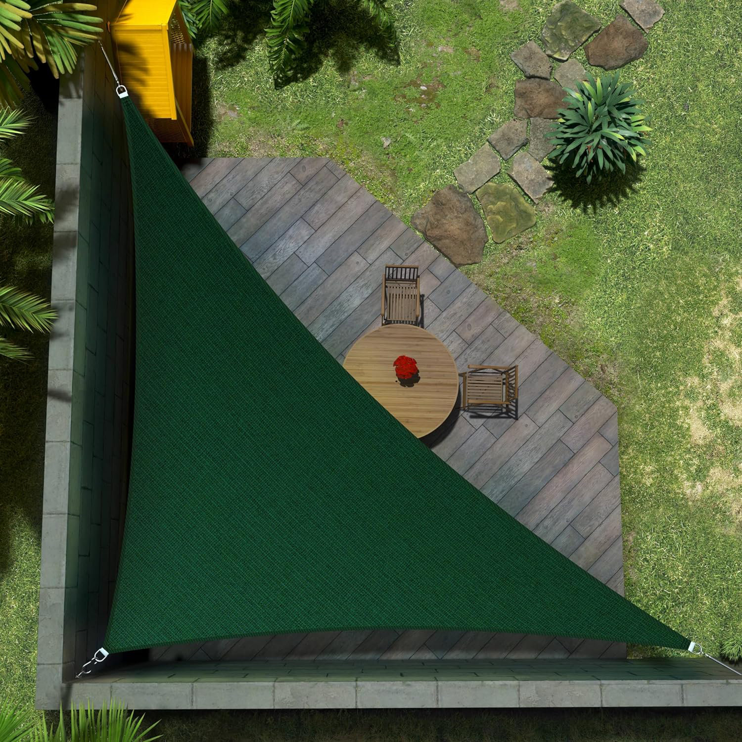 Amgo Customize Right Triangle Shade Sail - 200 GSM, 95% UV Blockage ...