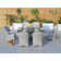 DirectWicker Kulp 6 - Person Rectangular Outdoor Dining Set With ...