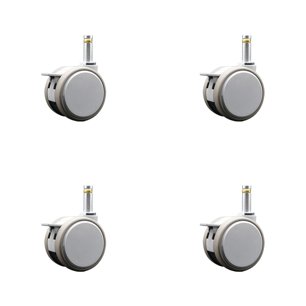 Service Caster MRI Safe Caster with Brake and Grip Ring Stem | Wayfair