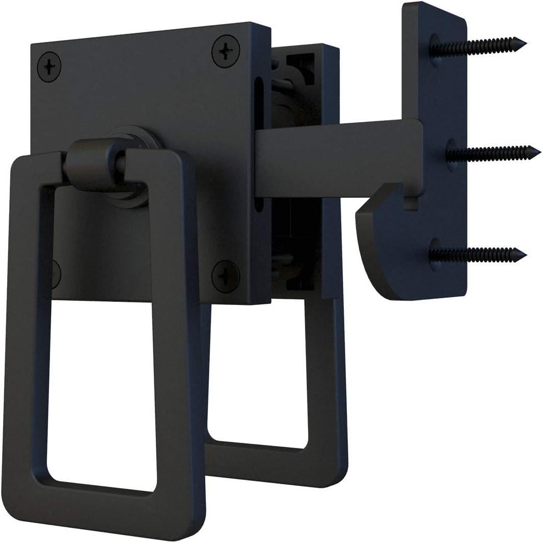 JUBEST Self Locking Gate Latch, Heavy Duty Double Side Gate Latches ...