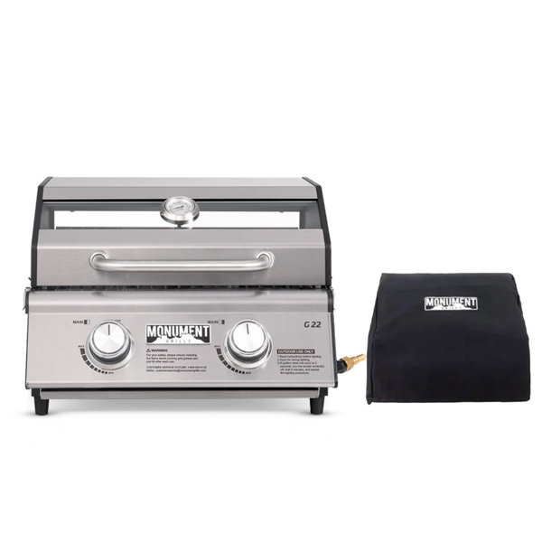 Monument Grills, Clearview 2 - Burner Portable Stainless Liquid Propane ...