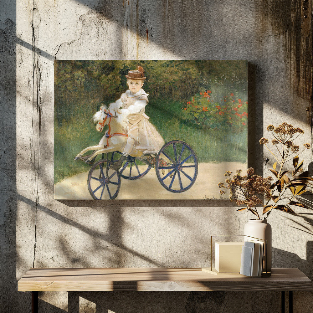 Ophelia & Co. Jean Monet On His Hobby Horse (1872) By Claude Monet ...