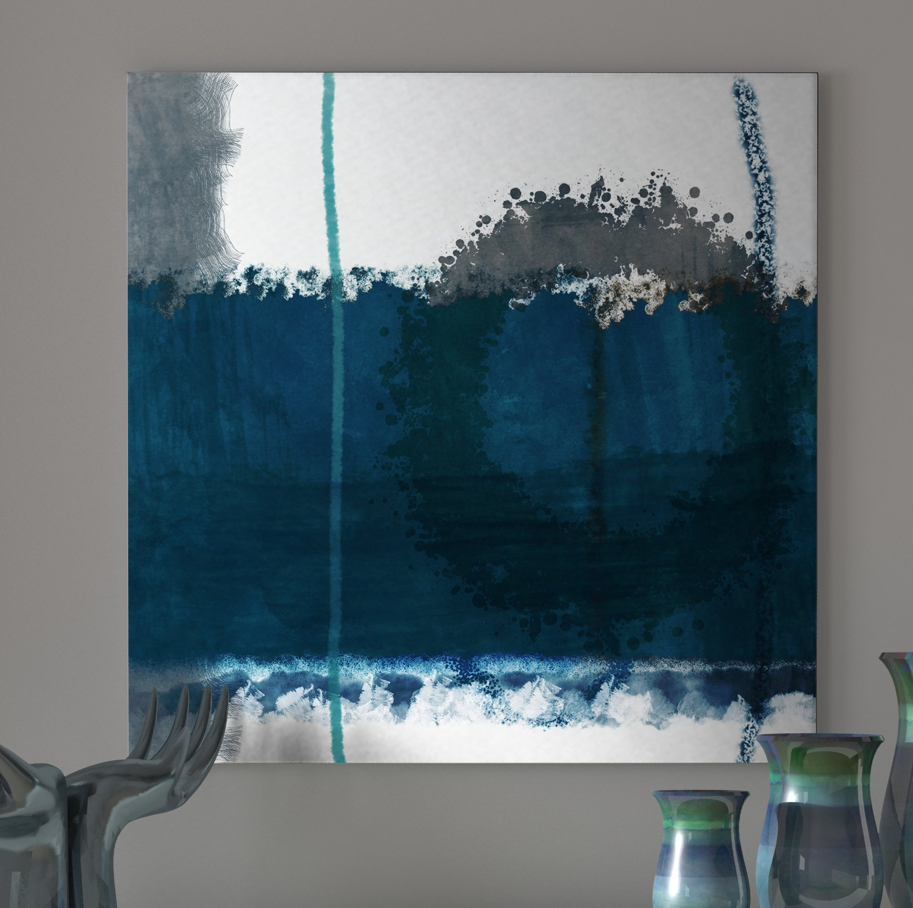 Wrought Studio Longest Positive by Staci Maxwell - Wrapped Canvas ...
