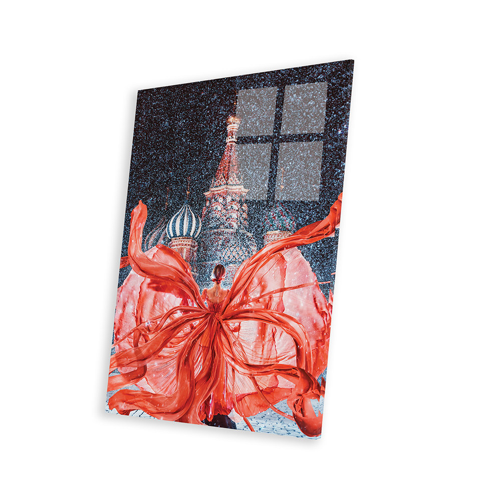 House of Hampton® Red-Red-Red Red Square by Hobopeeba - Unframed ...