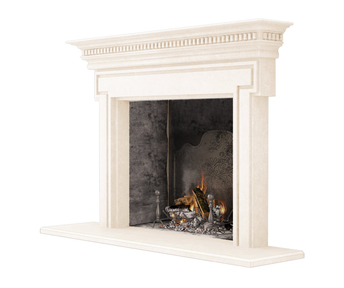 Los Angeles Cast Stone Habillage de cheminée Saint-Denis - Wayfair Canada