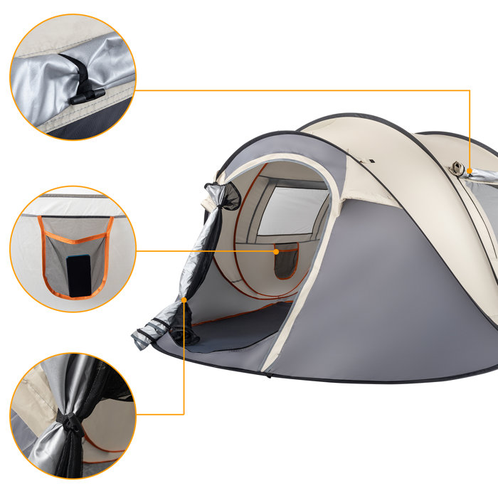 Ktaxon 4 Person Tent & Reviews | Wayfair