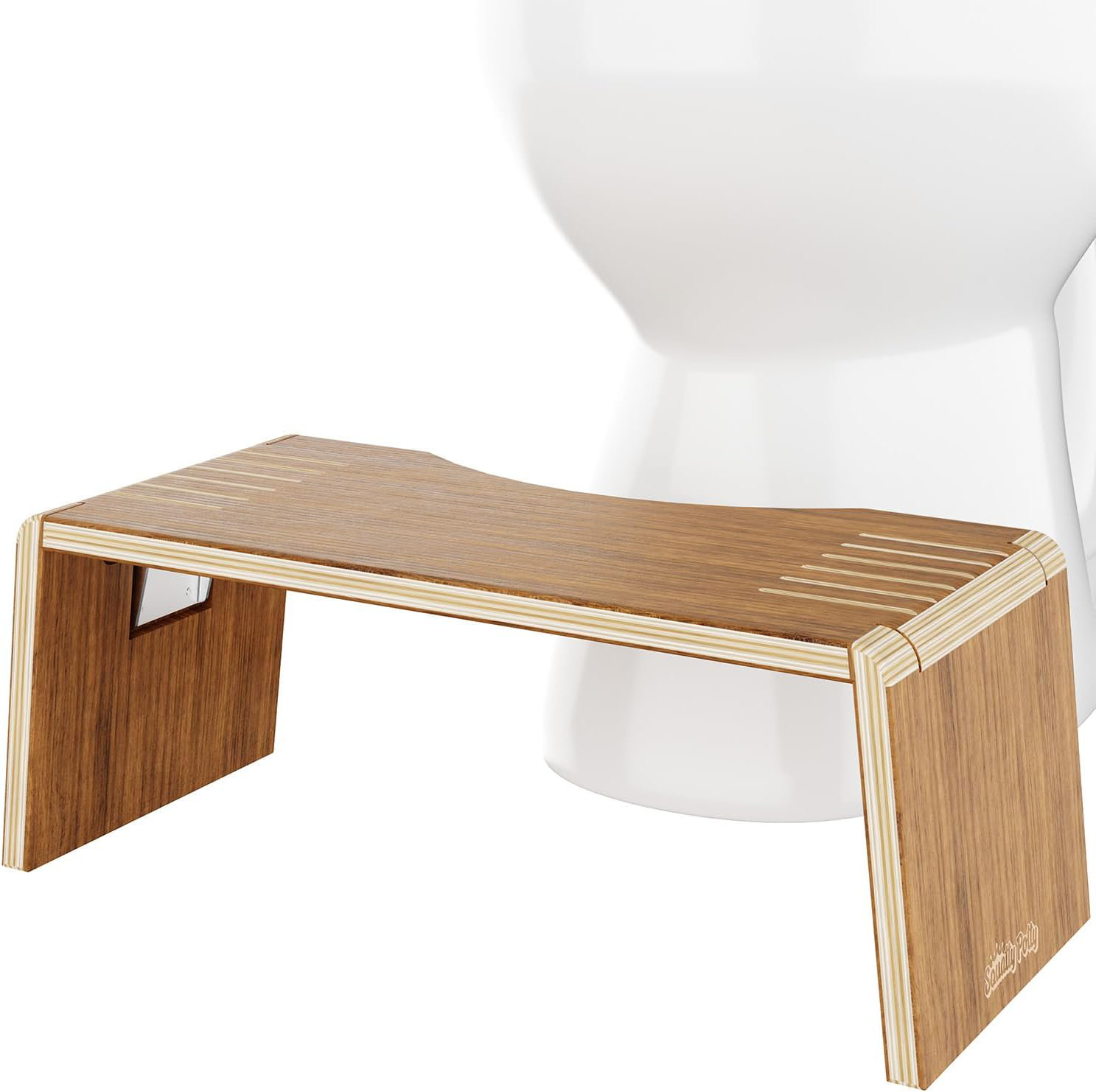 Squatty Potty Oslo Teak Folding Toilet Stool | Wayfair
