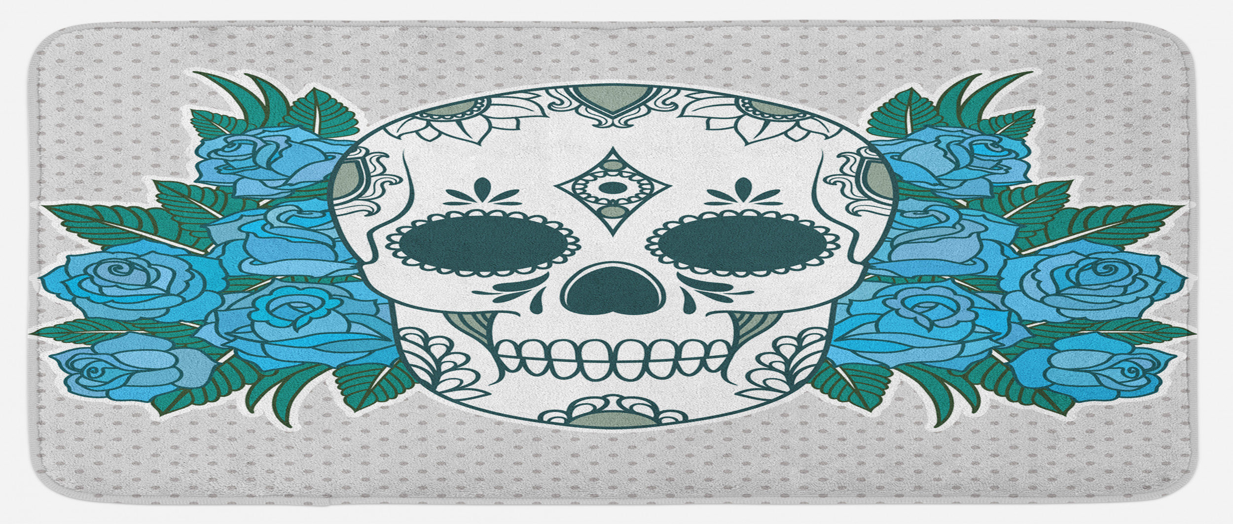 East Urban Home Skull Kitchen Mat | Wayfair