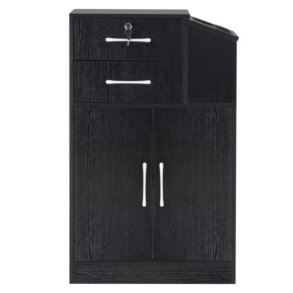BarberPub Lockable Barber Tool Cabinet Beauty Salon Storage with ...