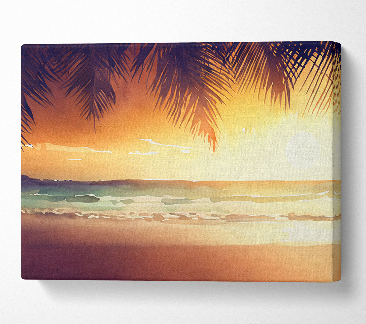 House of Hampton Dreamy Sunny Break Canvas Watercolour | Wayfair.co.uk