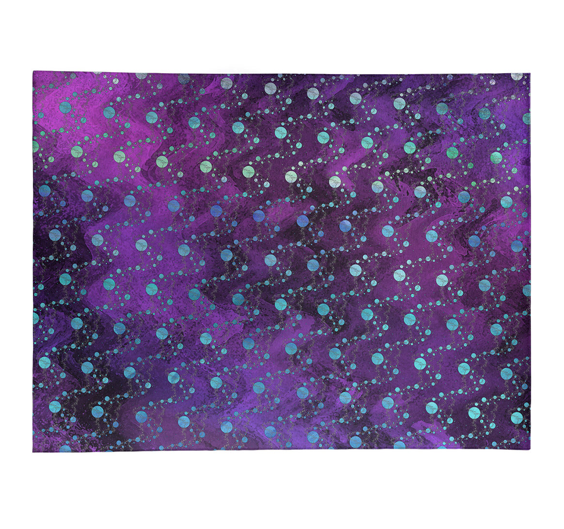 East Urban Home Planets and Stars Purple Area Rug | Wayfair
