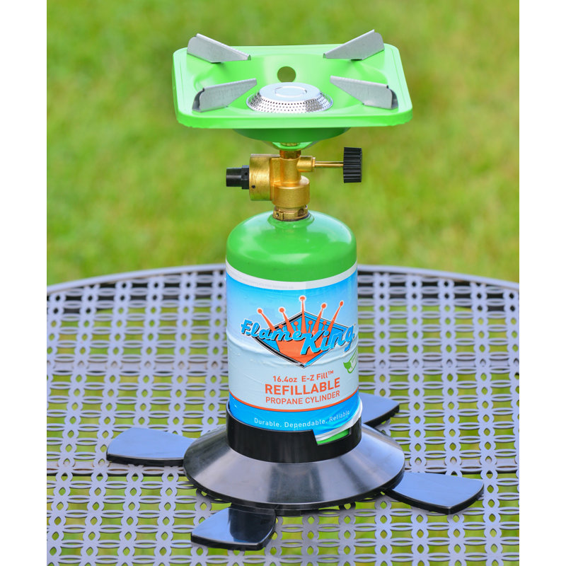 Flame King Portable BottleTop Camping Stove with Base Stand, Compatible ...