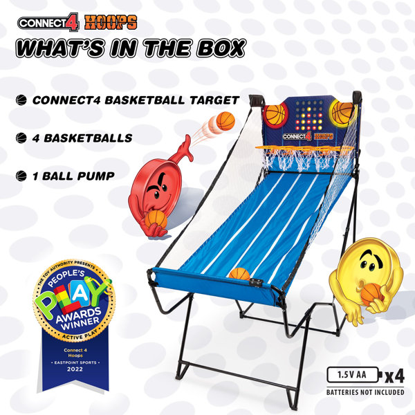 Eastpoint Sports Connect 4 Hoops Indoor Basketball Arcade Game For Home ...