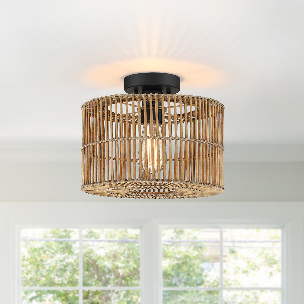 Bay Isle Home™ Necaise 1-Light 12" Semi Flush Mount - Wayfair Canada