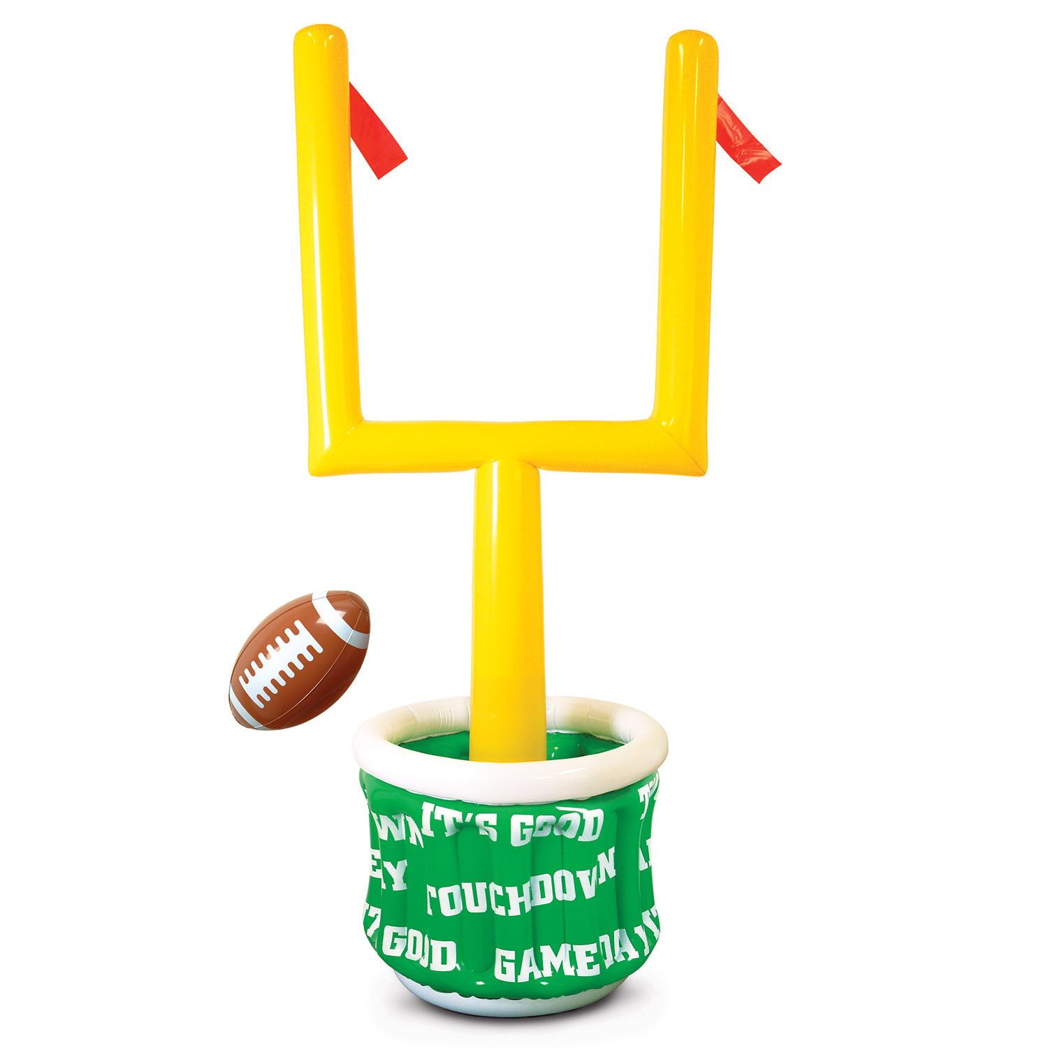 Ebern Designs Inflatable Goal Post Cooler with Football | Wayfair