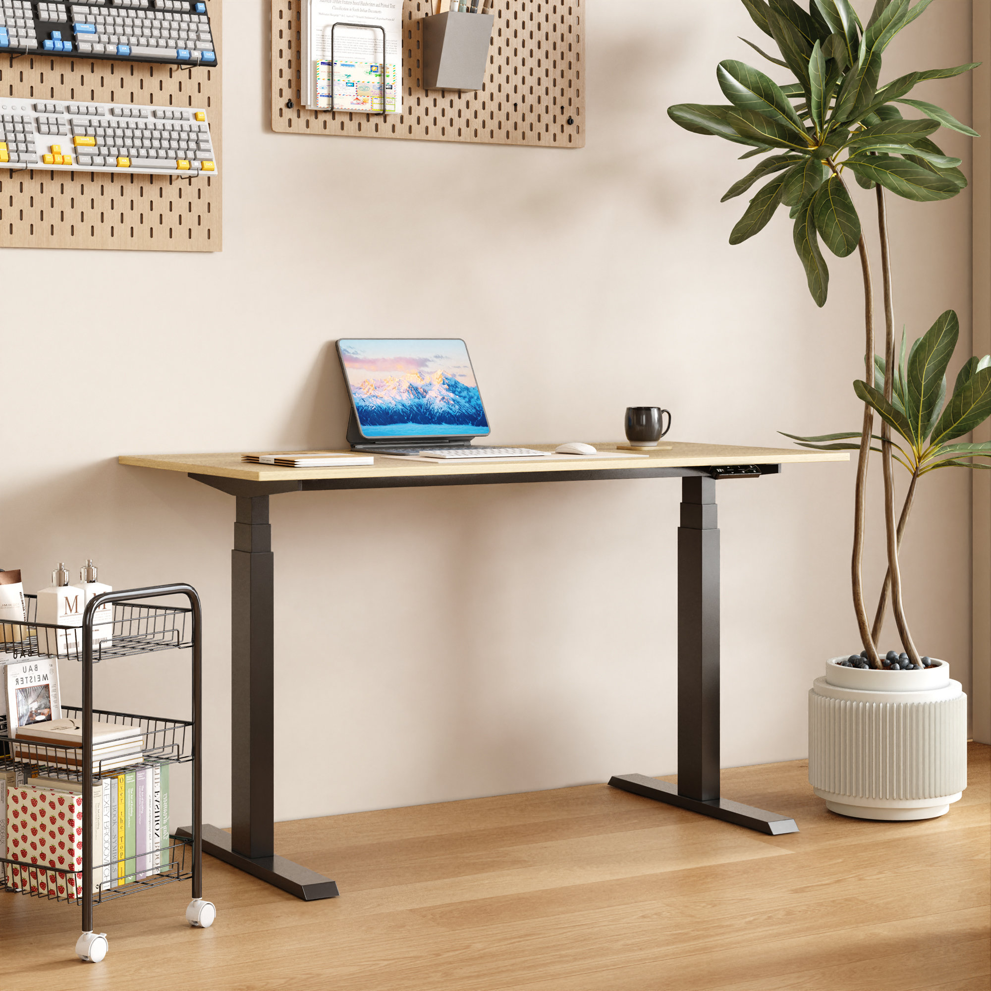 17 Stories Height Adjustable Electric Standing Desk | Wayfair