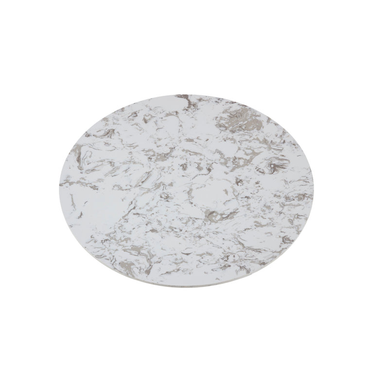 Canora Grey Augustus 80Cm Round Table With Set Of 4 Anton Dining Chairs ...