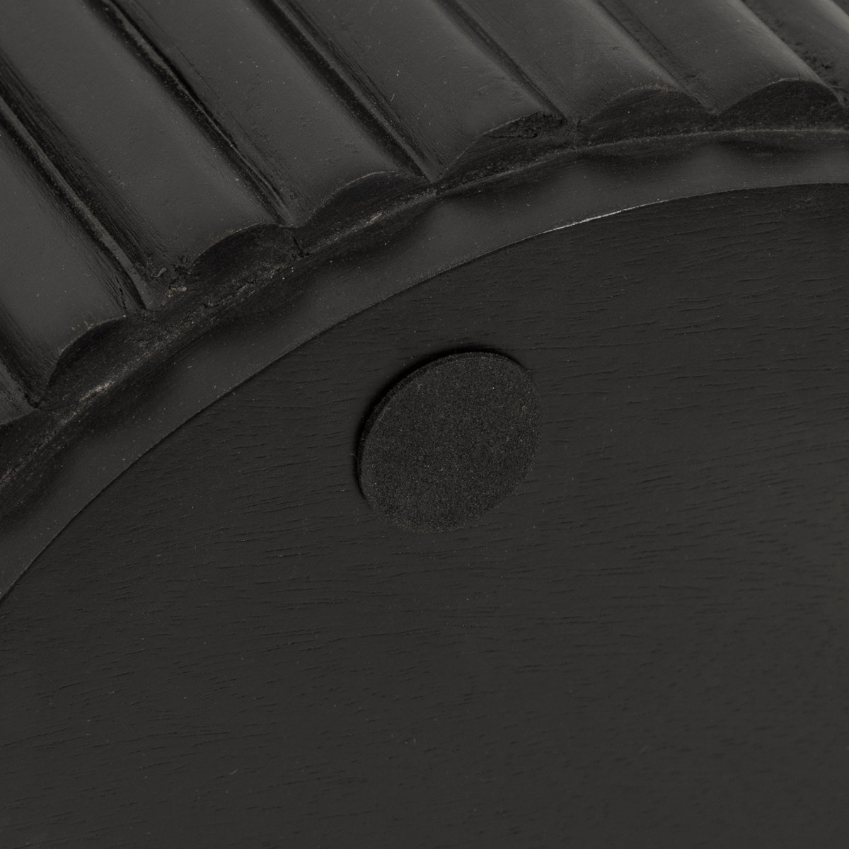 Latitude Run® Round Ribbed Wood Drink Table & Reviews | Wayfair